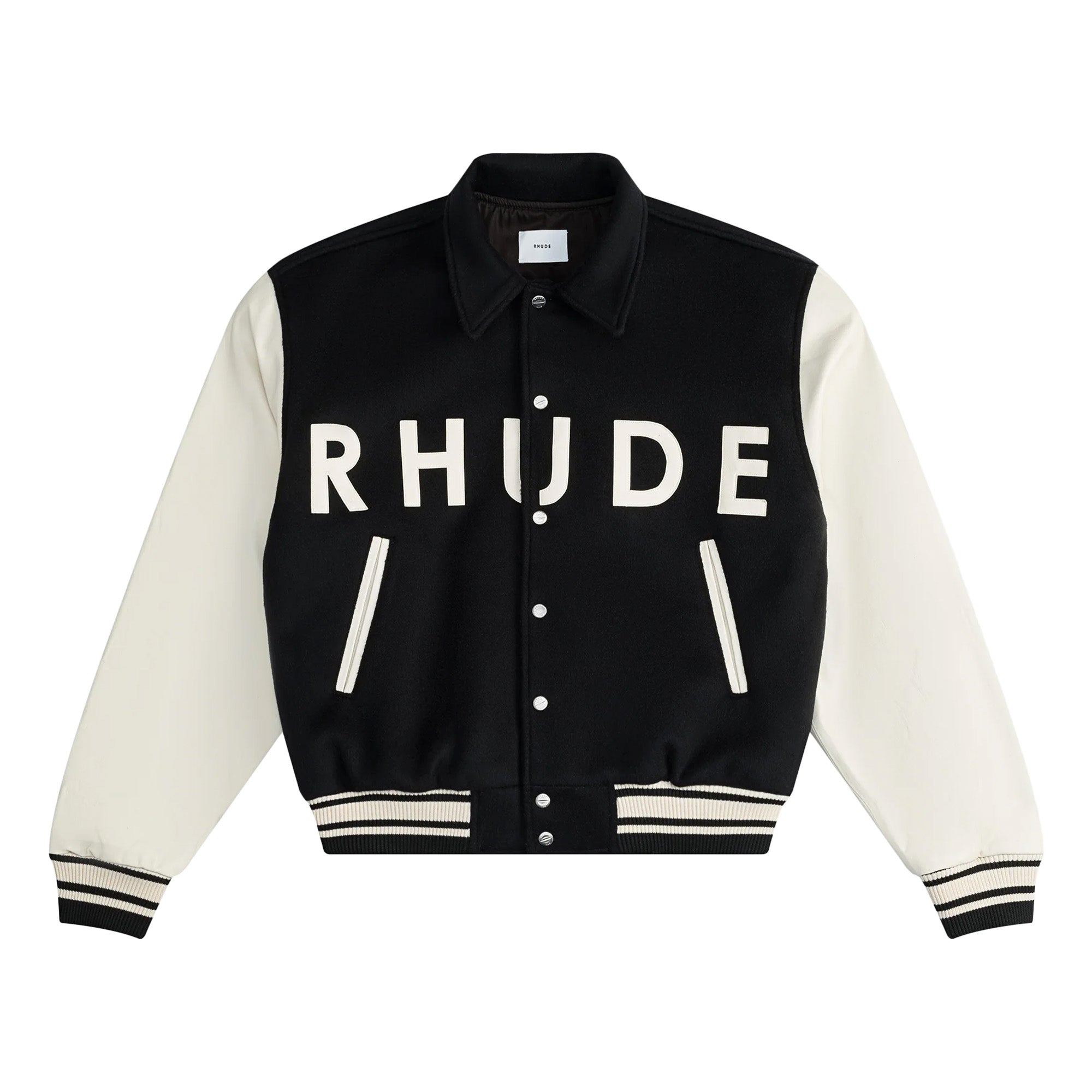 Rhude Collegiate Jacket 'Black/Cream'