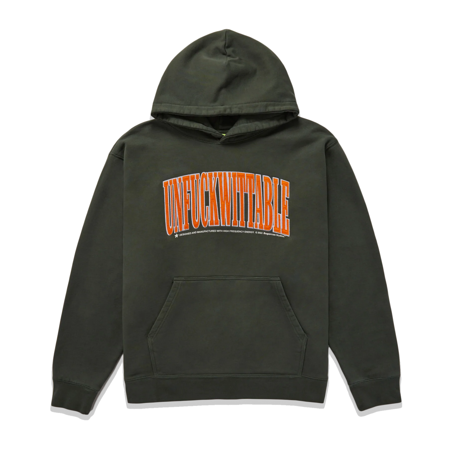 SUPERVSN Studio Unf**kwittable Hoodie 'Forest Green'